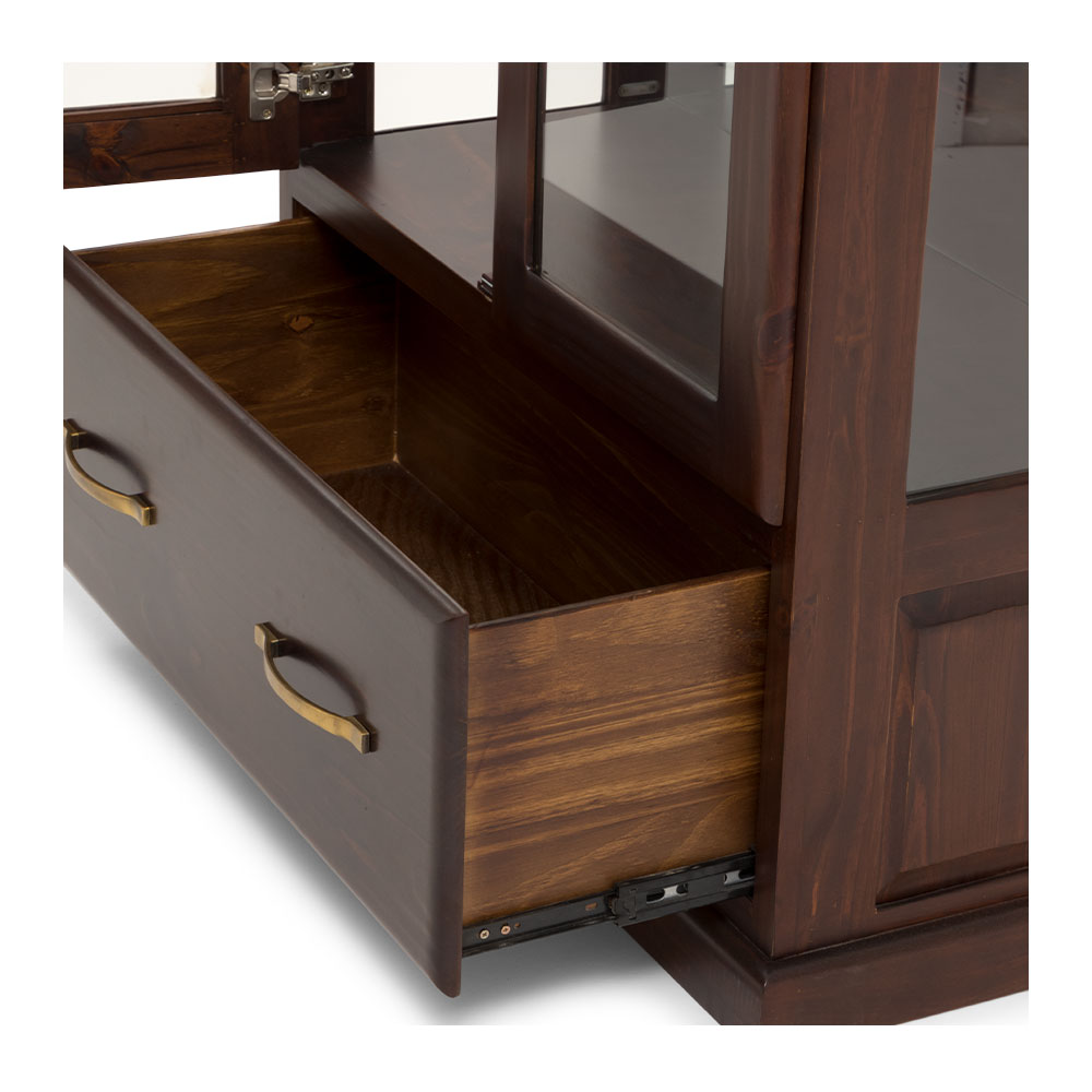 Memphis Dark Display Unit | Target Furniture NZ