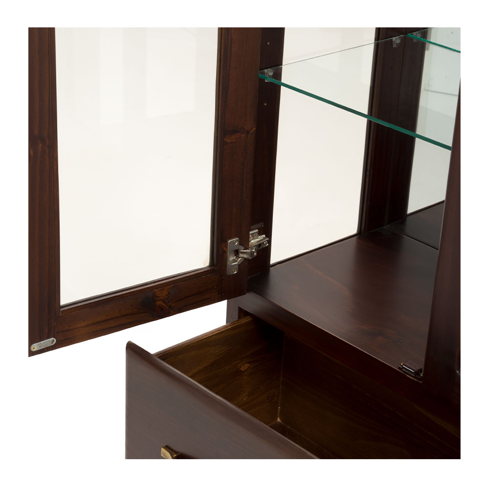 Memphis Dark Display Unit | Target Furniture NZ